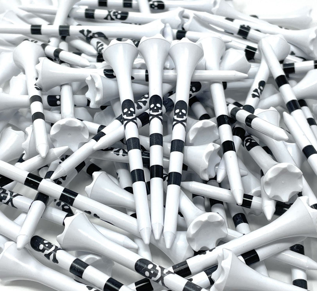 Skull and Crossbones Golf Tees Plastic 3 1/4-100 Plastic Golf Tees in ...